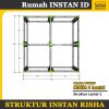 PAKET Struktur RISHA 1 Lantai uk.6×6 m2 – Rumah INSTAN Indonesia